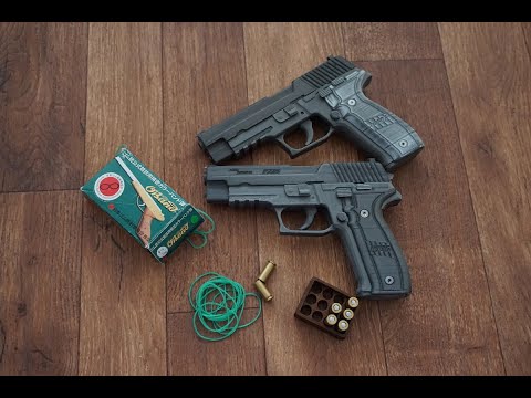 🐚 Blowback and shell ejecting rubber band gun (Sig Sauer P226)・ 3D File ...