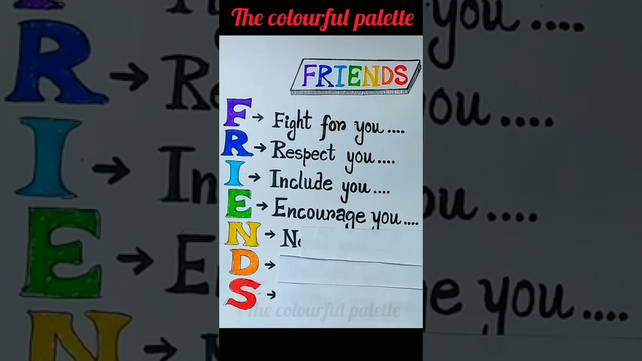 tag your friends/full form of friends/friends forever/happy friendship day/#viral /#shorts
