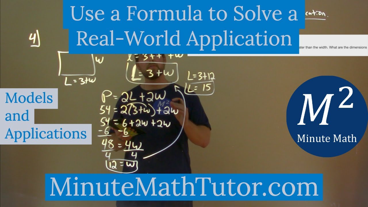Use a Formula to Solve a Real World Application | College Algebra