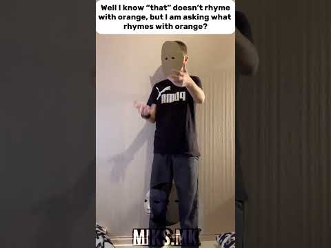 What rhymes with orange? #mask #edit #trick #youtube #youtubeshorts #shorts #funny #funnyvideo