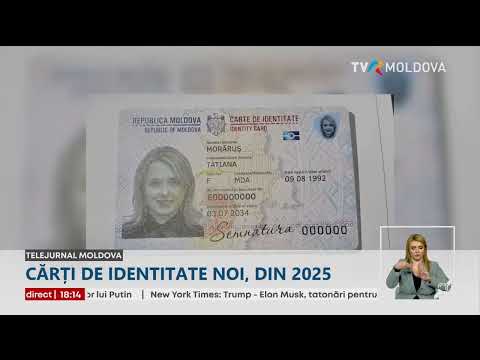 Un nou model de act de identitate pentru cetăţenii Republica Moldova, din 2025