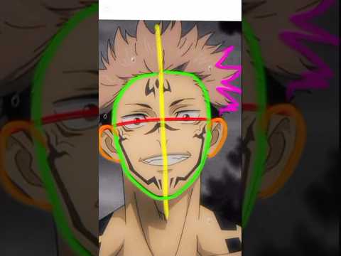 The Easiest Way to Draw Sukuna 😈… #anime #art #tutorial