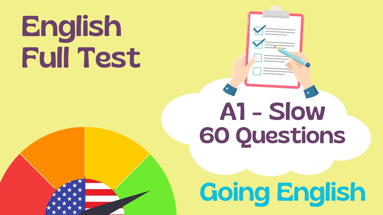 📝  A1 English Test Full: Test Yourself and Improve! - 60 Question