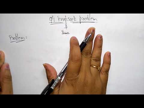 Learn 0 1 knapsack problem | Dynamic Programming | Design Algorithms | Lec 47 | Bhanu Priya ...