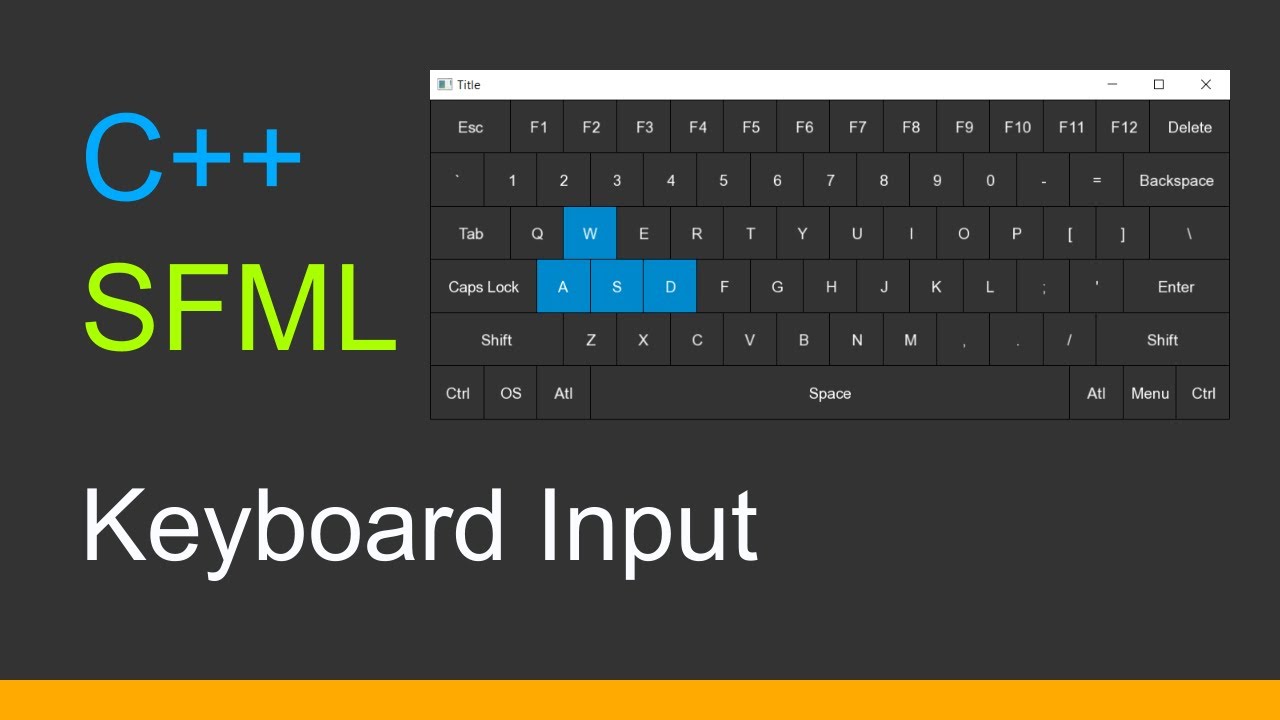C++  SFML 3  |  Keyboard Input