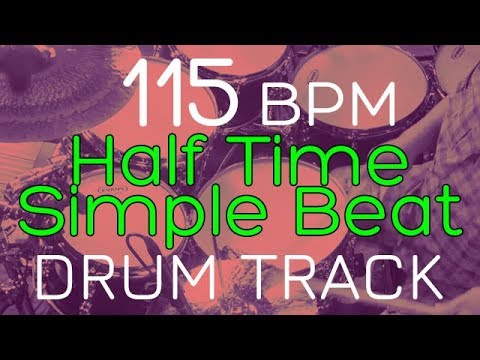 Half Time Simple Beat - 115 BPM - DRUM TRACK