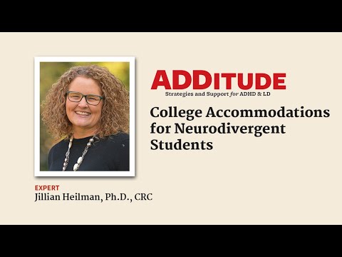 College Accommodations for Neurodivergent Students (with Jillian Heilman, Ph.D.)