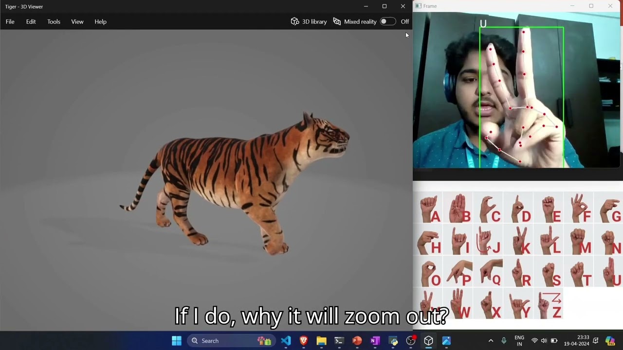 Real-Time Hand Gesture-Driven 3D Object Manipulation