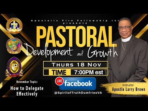 How to Delegate | Pastoral Development and Growth | Pastor Larry Brown
