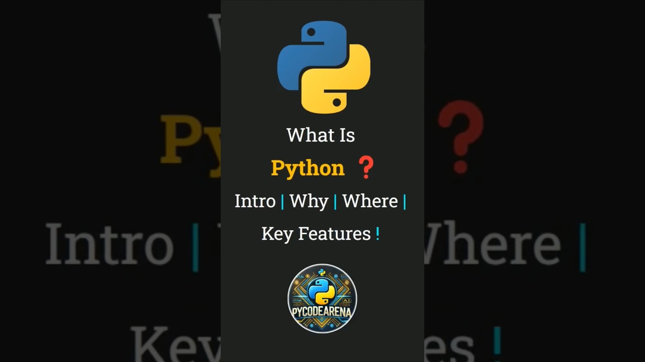 🐍 What is Python❓ Introduction, Key Features, Uses & Why It’s Popular!🚀#python #trending #shorts #fy