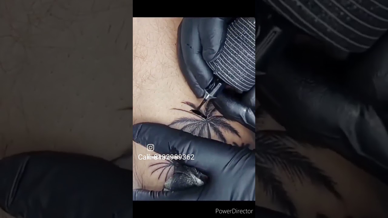 how to make easy tree tattoo art 💥#tattoo #vairalshort #shorts #tattoodesign