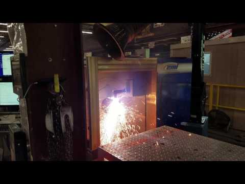 Steel C-Channel Sample Burn