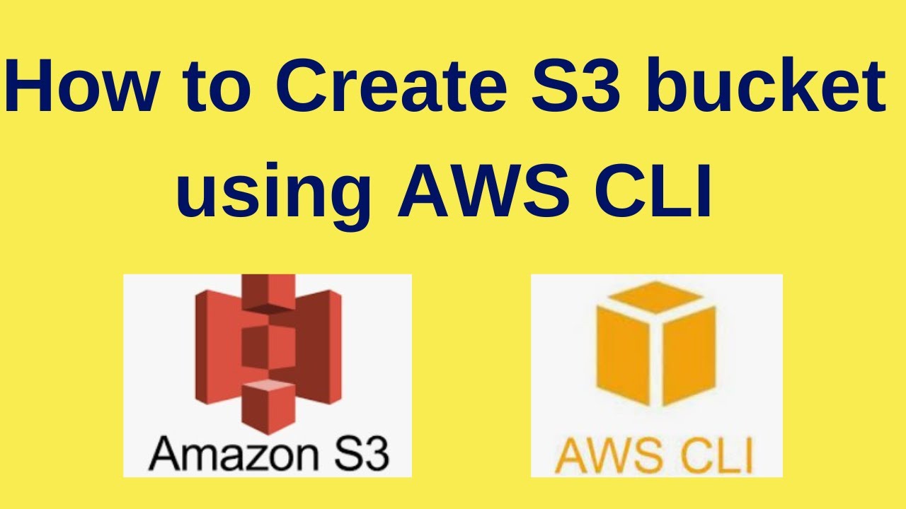 How to create S3 Bucket using aws cli