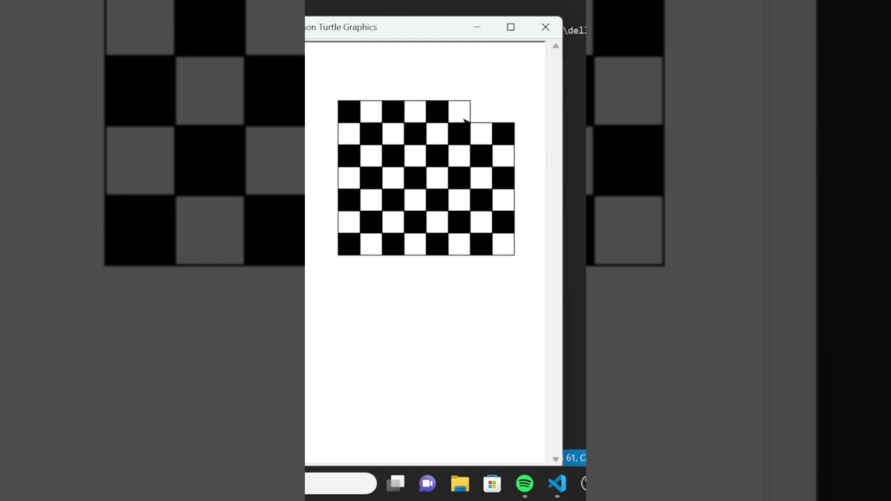Make amazing CHESSBOARD animation with Python #coding #shorts