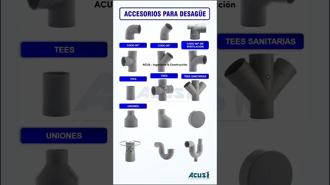 ACCESORIOS UTILIZADOS PARA DESAGÜE