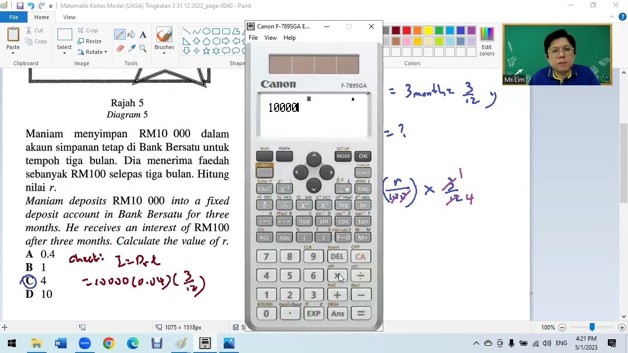 Sasbadi Matematik Kertas Model UASA Tingkatan 3 Set 3
