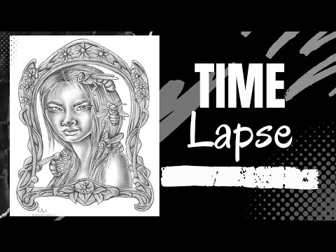 NicPro Pencil Set In Action! Timelapse Drawing With Pencils And Ink