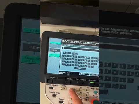 KONICA MINOLTA ADMINISTRATION PASSWORD OF OLD MODELS #konicaminolta #electronics #bizhub #techmeta