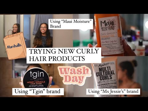 Trying New Curly Hair Products! TGIN Honey Miracle Hair Mask , Ms Jessies Multi Cultural Curls