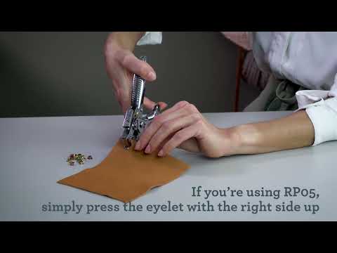 HOW TO USE EYELETS & GROMMETS | A step by step instruction