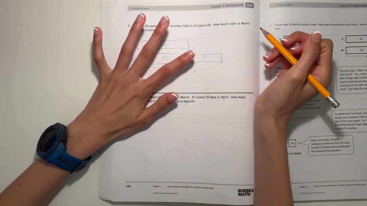 Eureka Math Grade 1 Module 6 Lesson 1 Homework | #mathwithaubrey #answers