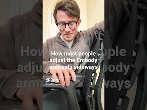 Adjust Herman Miller Embody Armrests Like a PRO - SIDE to SIDE!