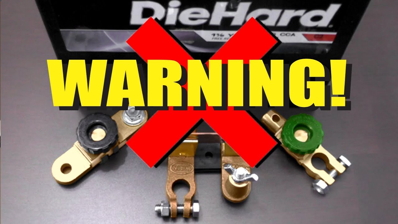 WARNING!!!  Automotive Battery Disconnect Switches