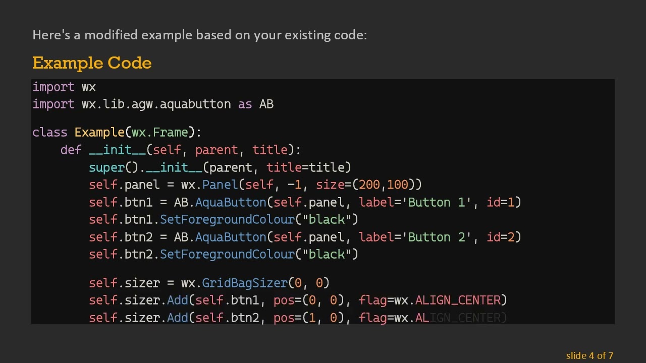 How to Bind the Enter Key to a wxPython AquaButton Button with Focus