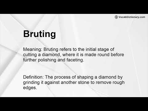 Bruting Meaning