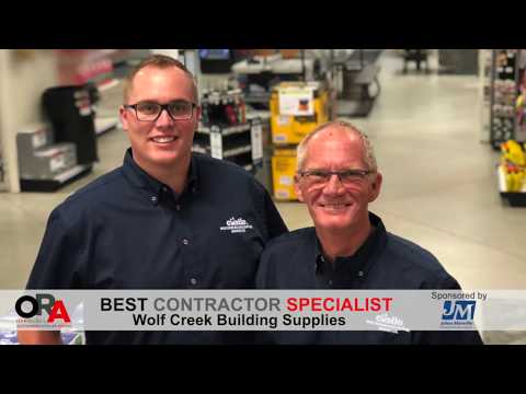 2019 Outstanding Retailer Awards - Best Contractor Specialist Wolf Creek Building Supplies