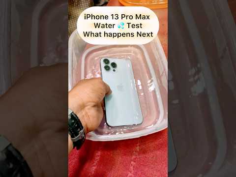 iPhone 13 Pro Max vs. Water: The Ultimate Test #shorts #youtubeshorts #iphone13promax