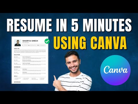 Create a Free Resume in 5 Minutes | Canva Resume Tutorial 2025