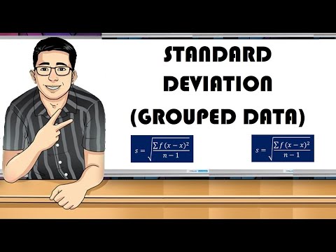 STANDARD DEVIATION (GROUPED DATA) STEP BY STEP PROCESS