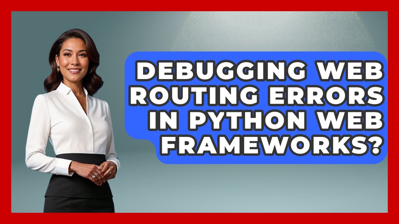 Debugging Web Routing Errors In Python Web Frameworks? - Python Code School