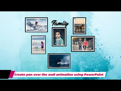 How to create pan over the wall animation using PowerPoint