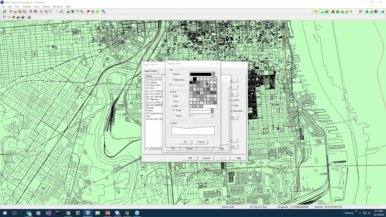 FiberBase V6.1 Working With Map Layers