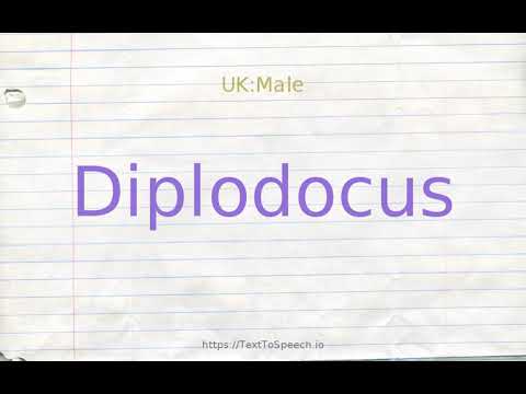 How to pronounce diplodocus