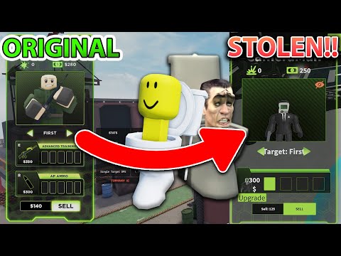 Toilet Tower Defense STOLE my game TDX.. | ROBLOX