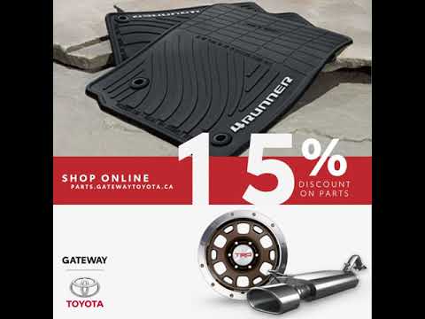 Get As Much As 15% Discount on Genuine Toyota Parts Online with Gateway Toyota - Shop Parts Online!