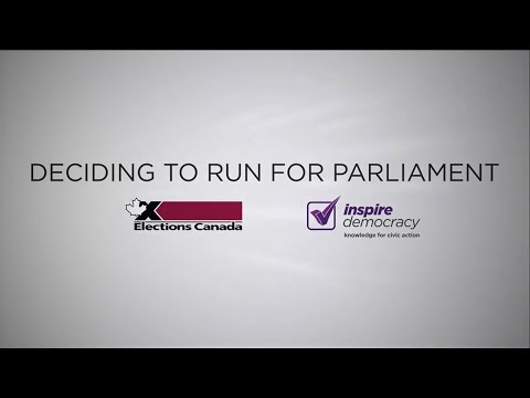 Deciding to Run for Parliament | Elections Canada