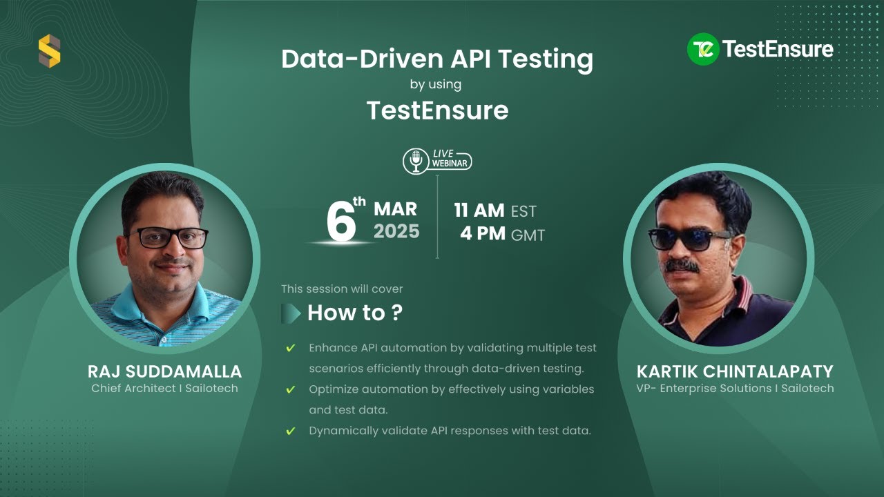Data-Driven API Testing Using TestEnsure