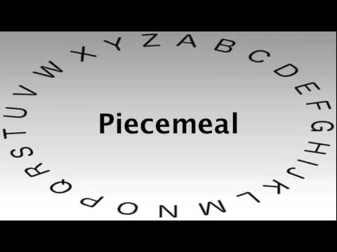 SAT Vocabulary Words and Definitions — Piecemeal
