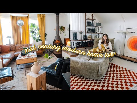my thrifted 70's mid century modern home tour