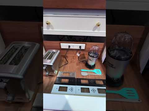 Declutter Countertops with Docking Drawer Kitchen Outlets!