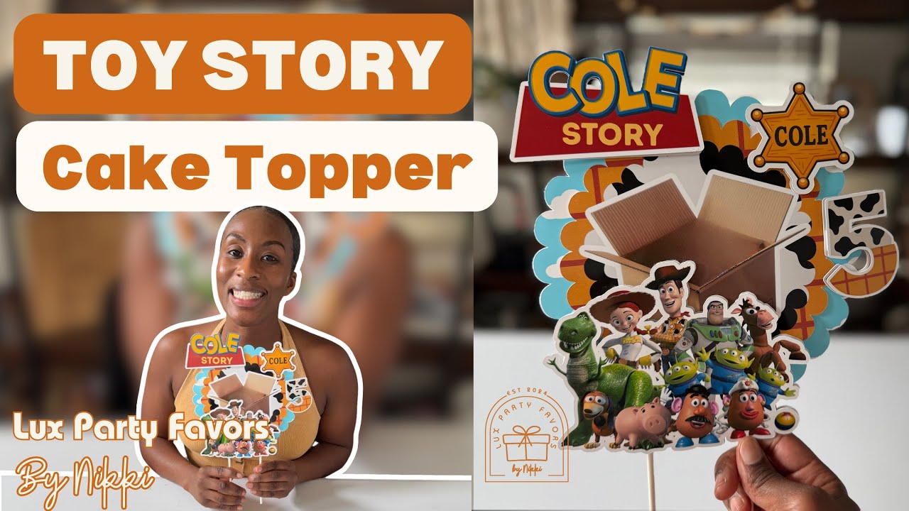 DIY Toy Story Cake Topper | Design with Canva + Cut with Cricut!