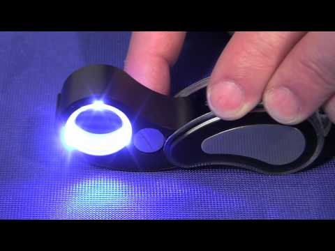 GemOro Lite Loupe Triplet Optical Quality 10X UV & LED Light