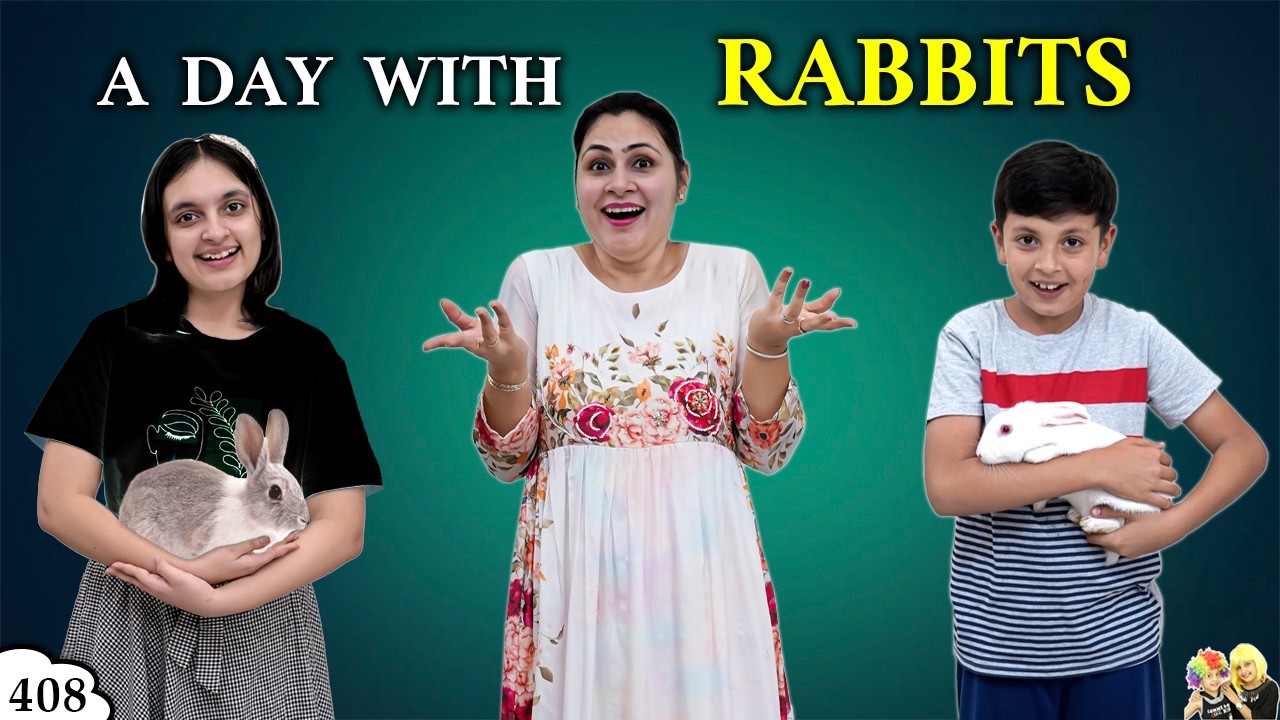 A DAY WITH RABBITS | Ep 408 | Rabbits control our day 24 hours | Surprise Gift | Aayu and Pihu Show