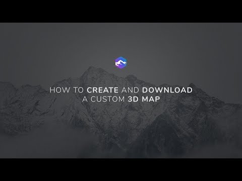 How to create and download a custom 3D map online - 3D-Mapper.com