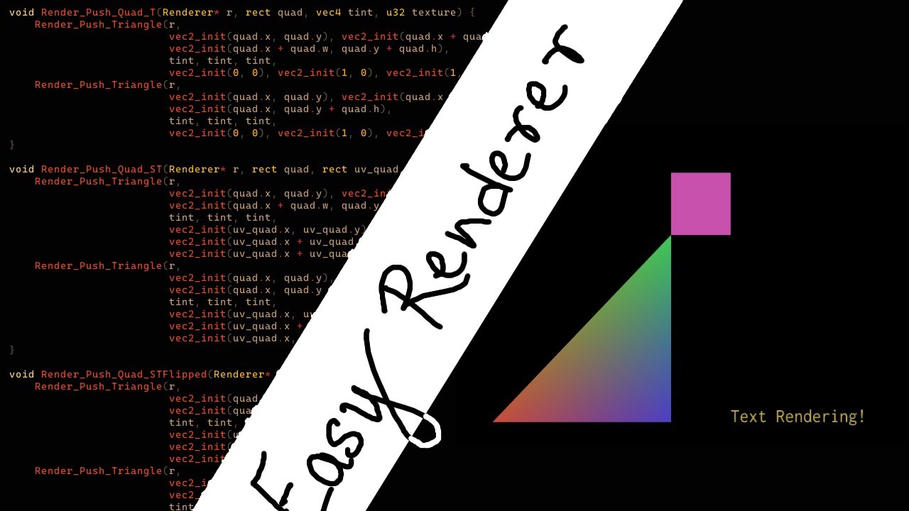 A Quick, Easy and Extendable OpenGL Renderer in 250 LOC!