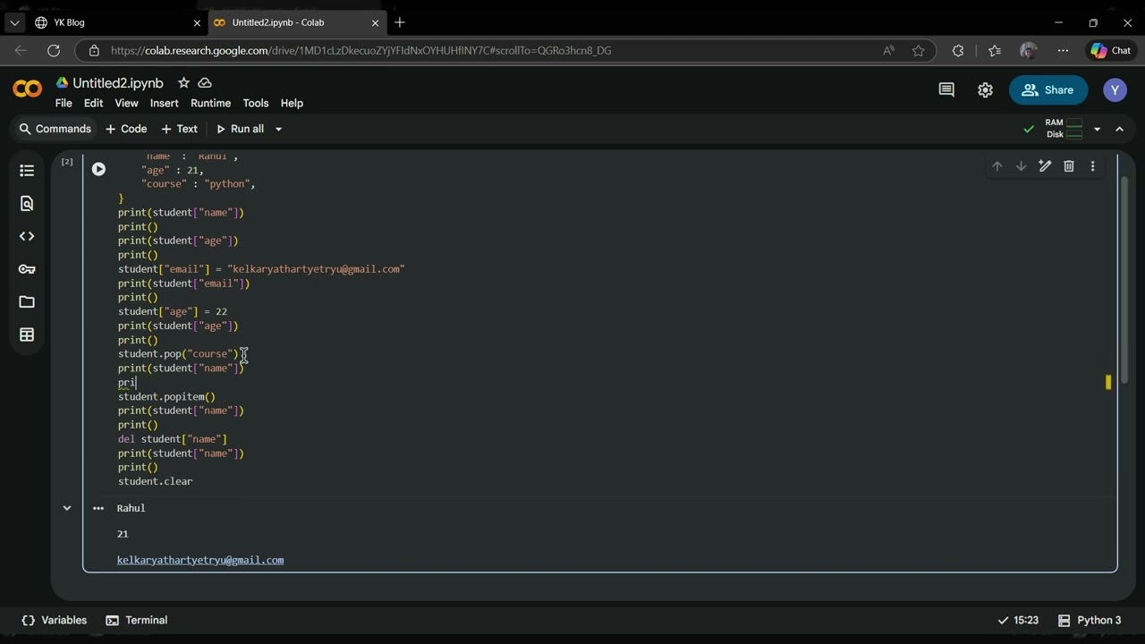 DAY 9: Python Dictionaries Explained | Key-Value Pairs, Methods & Contact Book Mini Project